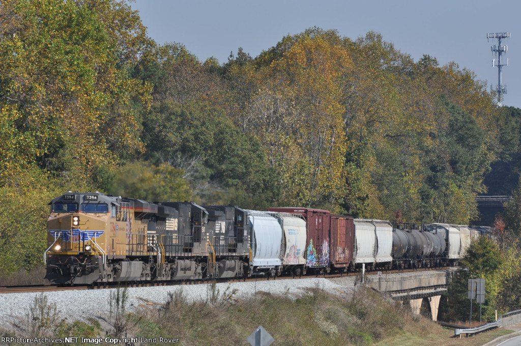 UP 7394 On NS 153 Westbound